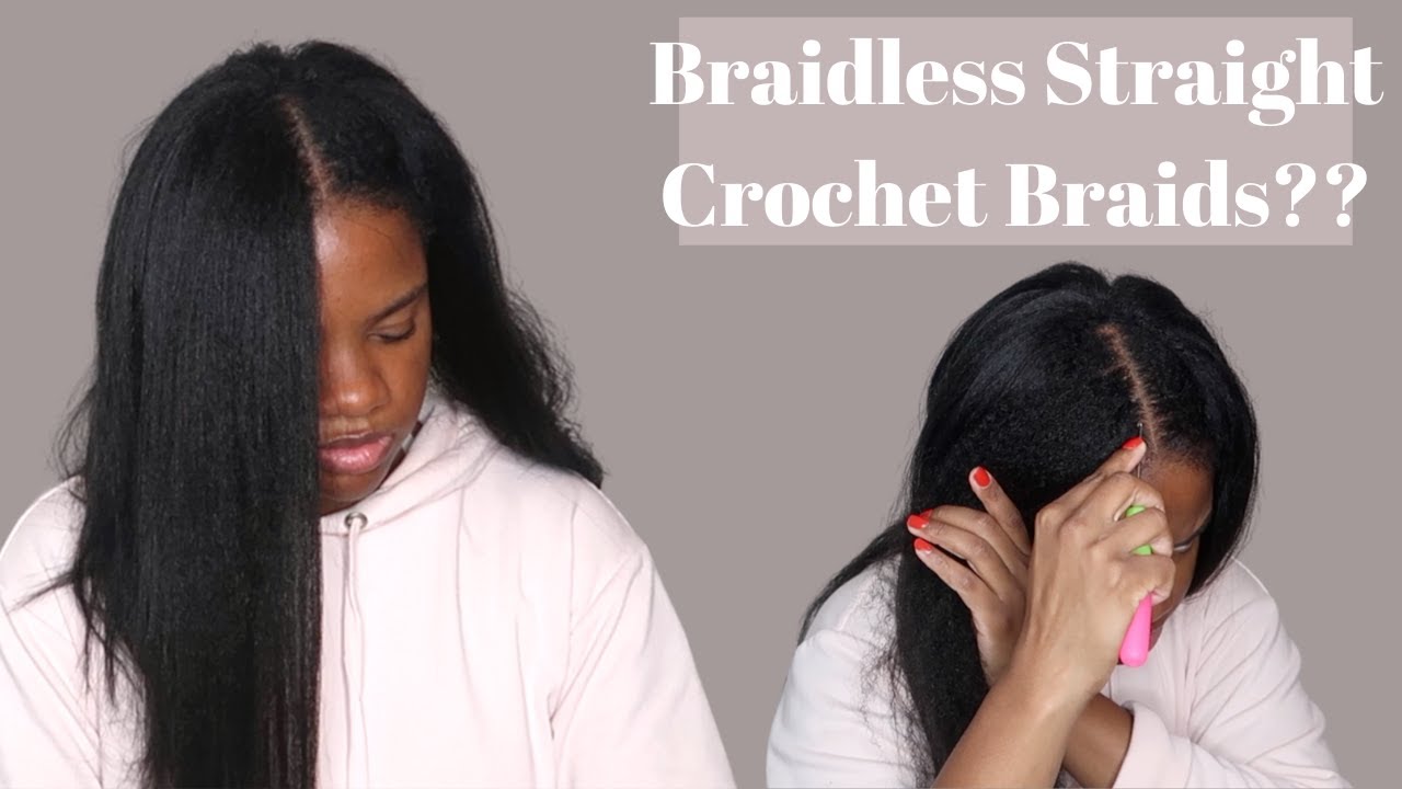 Straight Crochet Braids using the Braidless Method?! | Experiment with ...