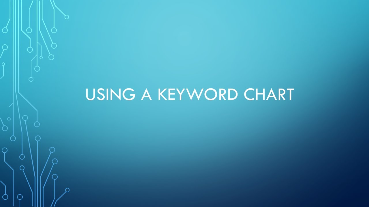 Using a Keyword Chart ENGL 1101 - YouTube