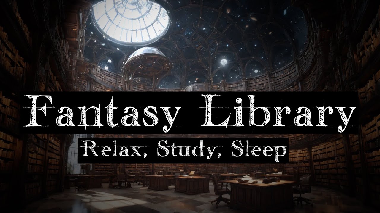 Magical Fantasy Library Ambience | Enchanted Study - 9 Hours - YouTube