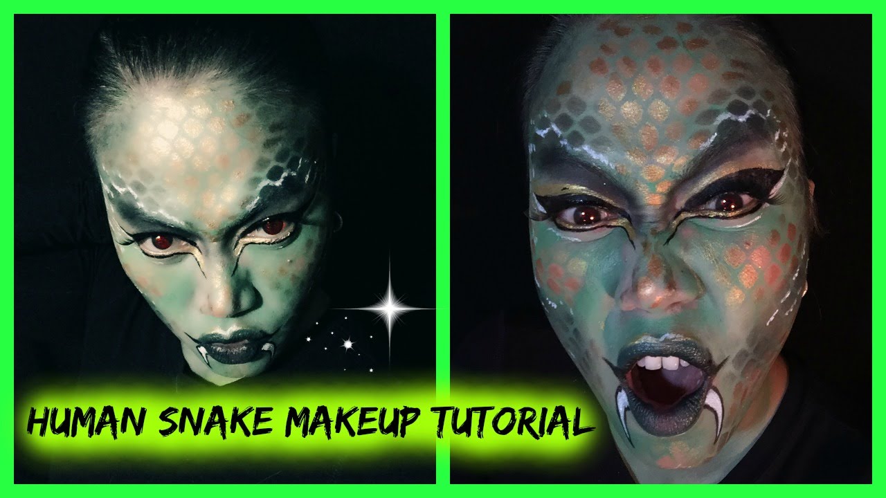 HUMAN SNAKE MAKEUP TUTORIAL || HALLOWEEN SERIES || Candy's Rouge - YouTube