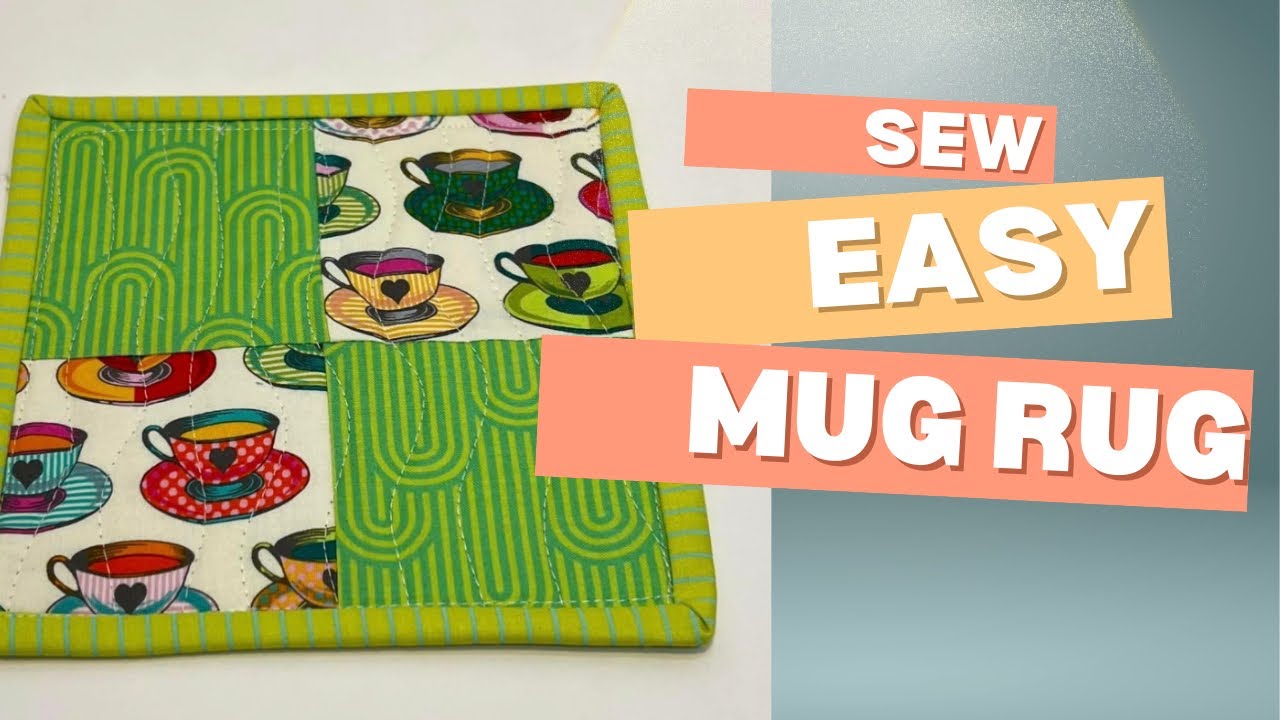How to Make Mug Rug with Tula Pink Scraps - YouTube