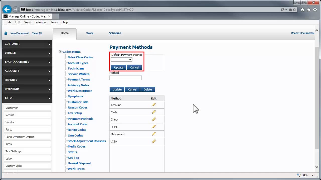 Manage Online Setup: Payment Method & Account Types - YouTube