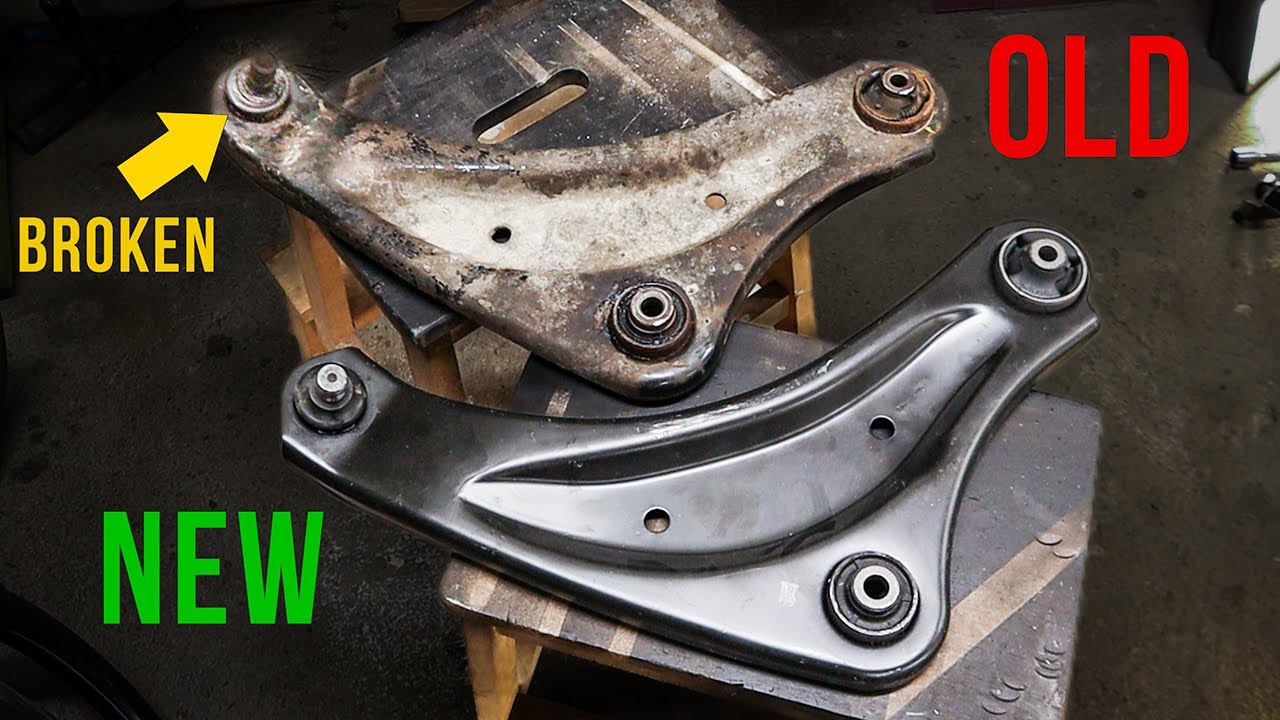 Nissan Leaf Lower Control Arm Replacement - DIY - YouTube