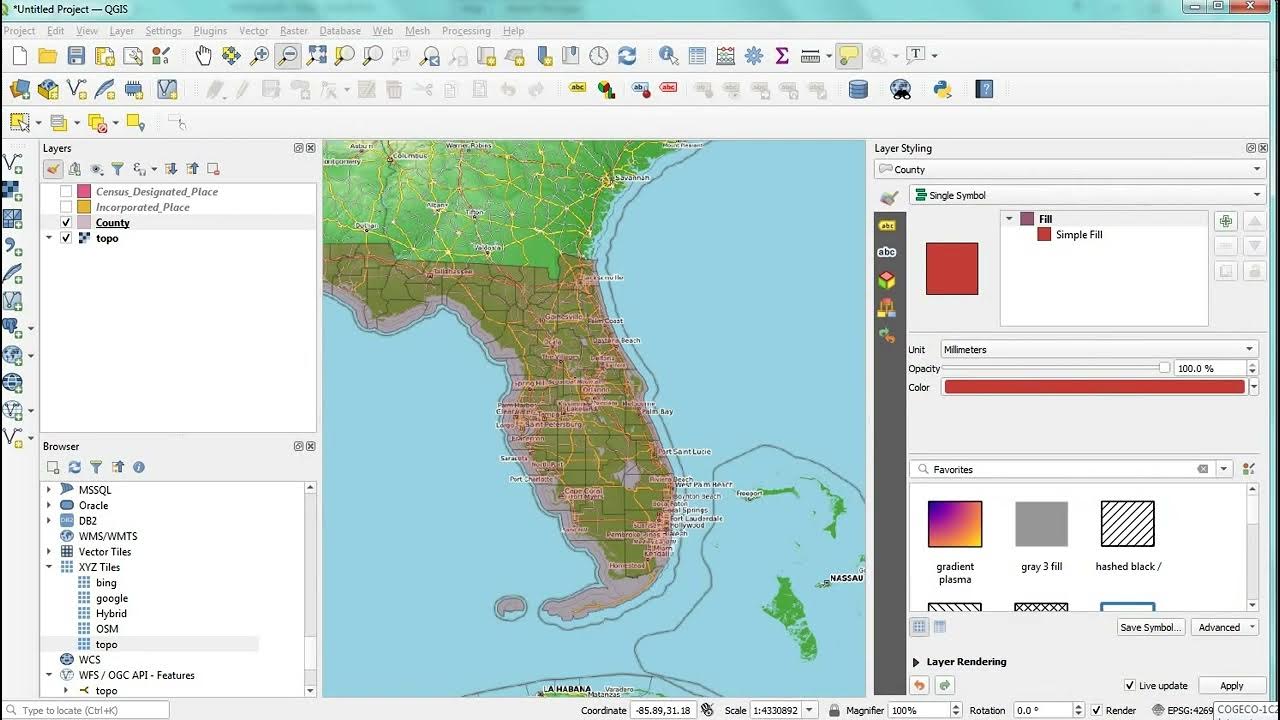 Layer Transparency in QGIS Open Source GIS - YouTube