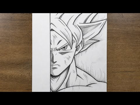 How to Draw Goku Ultra Instinct | Step-by-Step Anime Drawing Tutorial