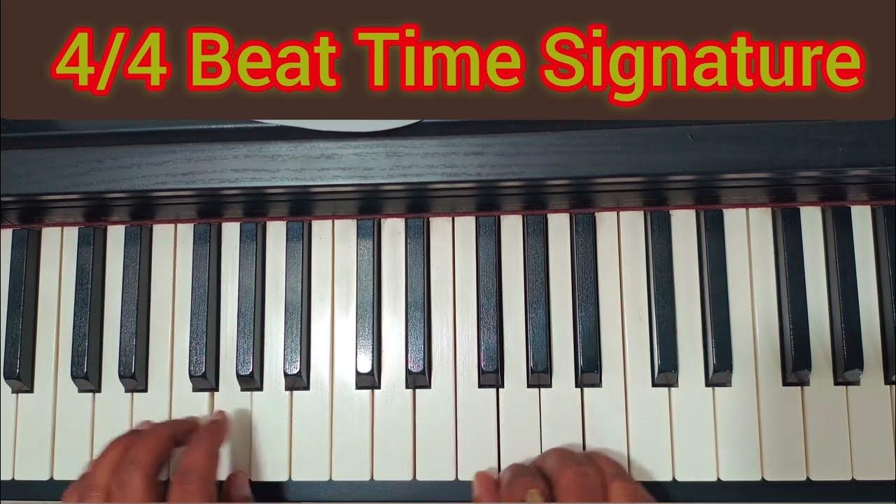 4/4 Beat Time Signature | Staff Notation Lesson | Piano Tutorial for ...