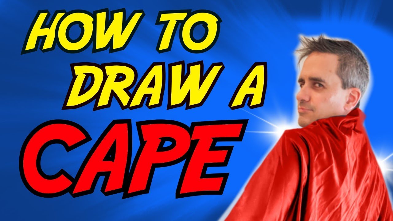 How to Draw A Cape Beginners - YouTube