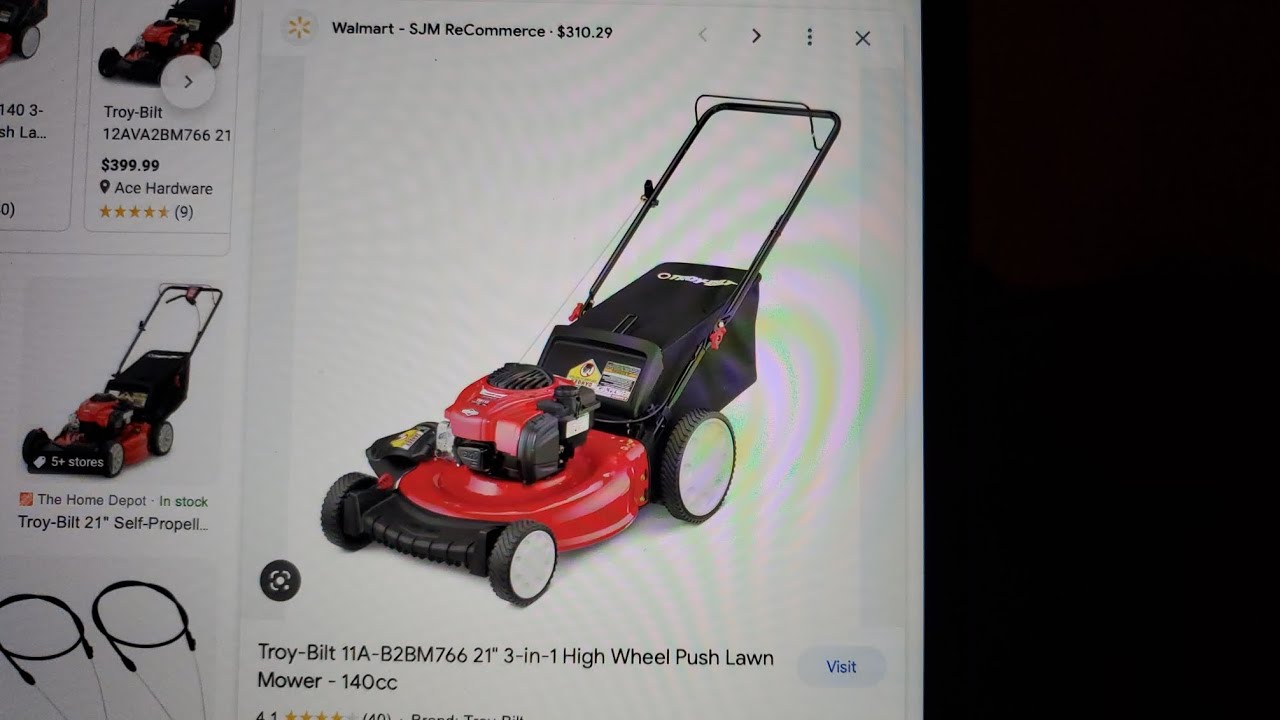 RIP Troy-bilt Push and riding mowers from Lowes 1990-2018 - YouTube