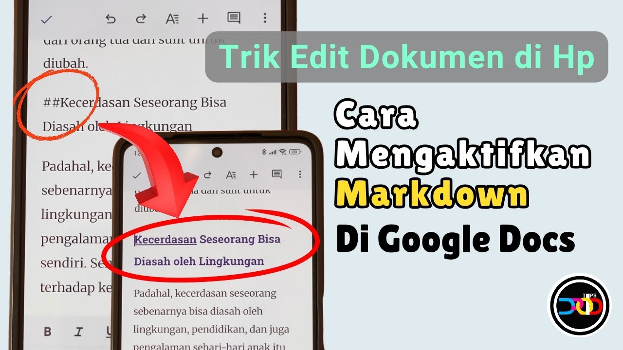 Cara Mengaktifkan Markdown di Google Docs Pakai Hp Android - YouTube