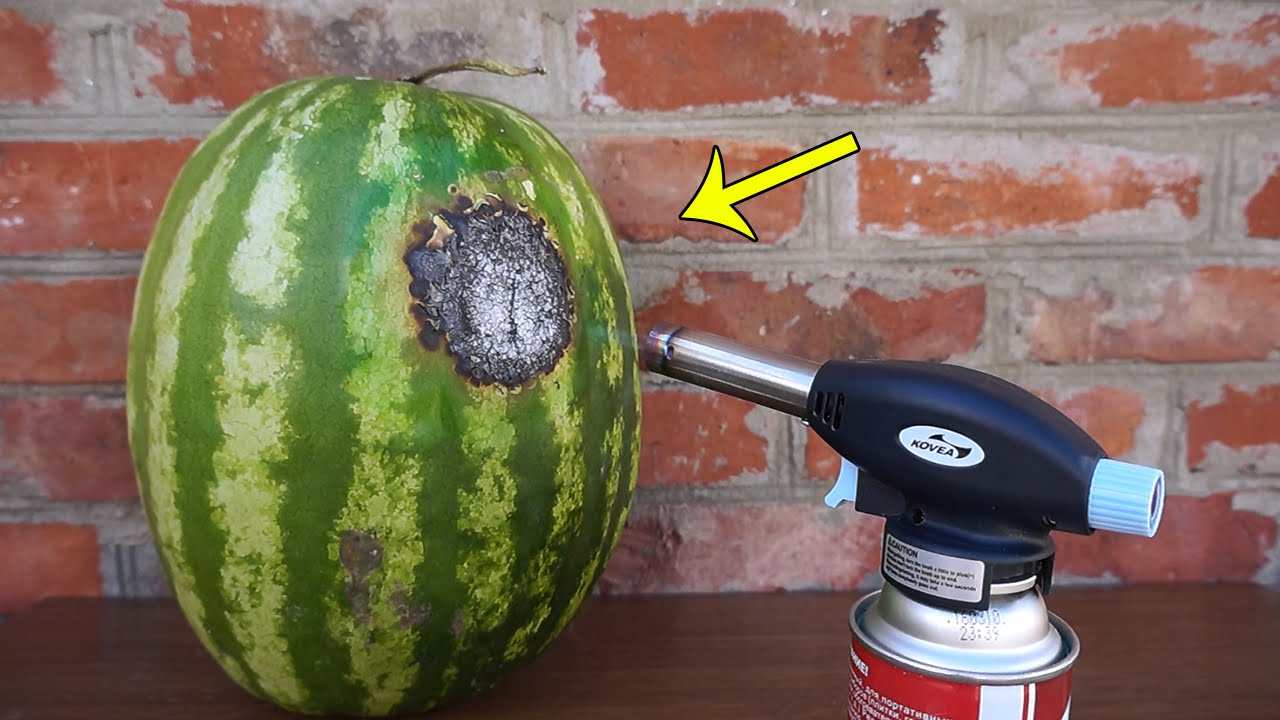 WATERMELON VS GAS TORCH - YouTube