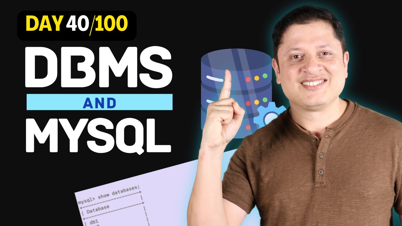 Learn DBMS & MySQL Basics in ONE Video 🔥 | Complete Database Tutorial for Beginners in Hindi ...