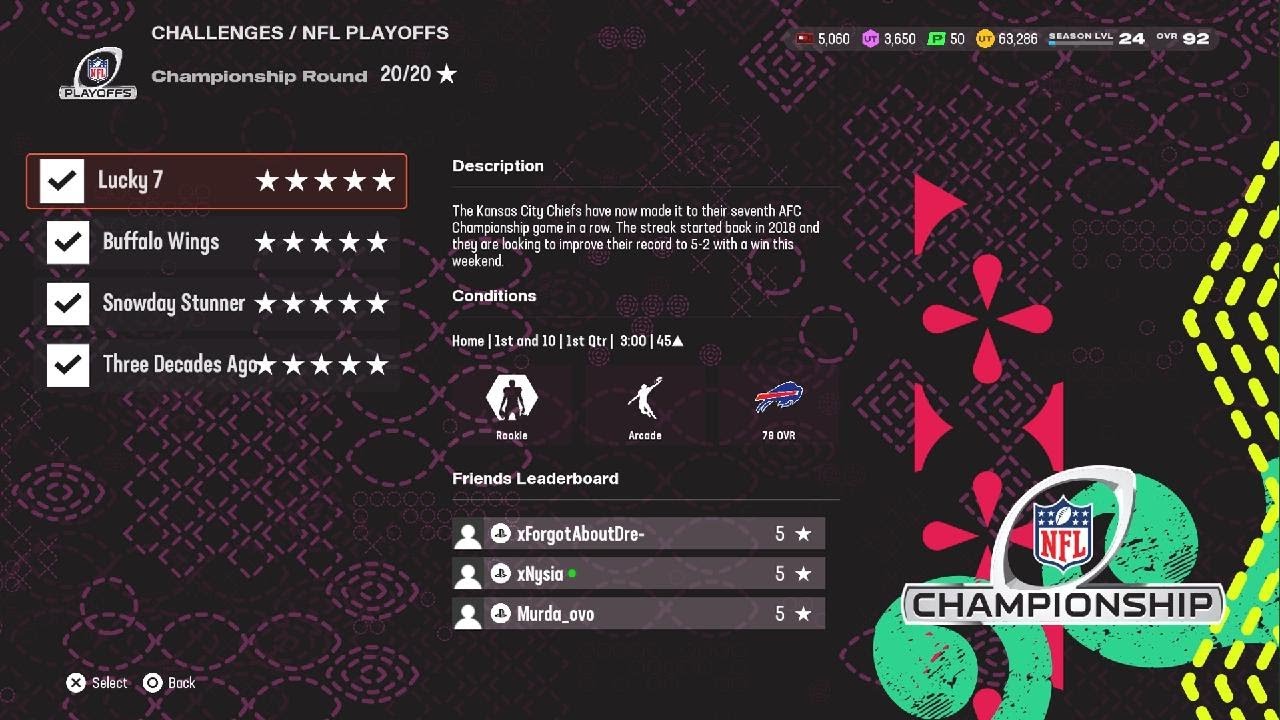 Madden NFL 25 Ultimate Team - NFL Playoffs " Championship Round " SOLO ...