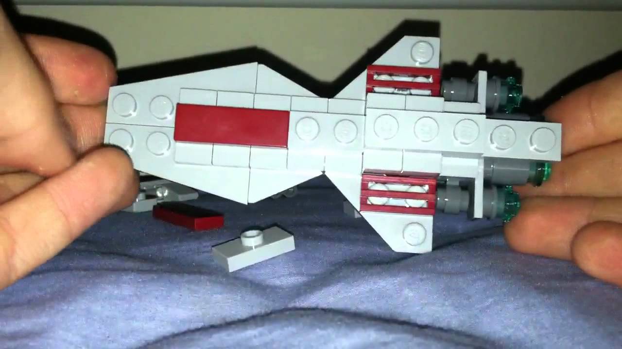 How to build a Lego mini republic star cruiser - YouTube