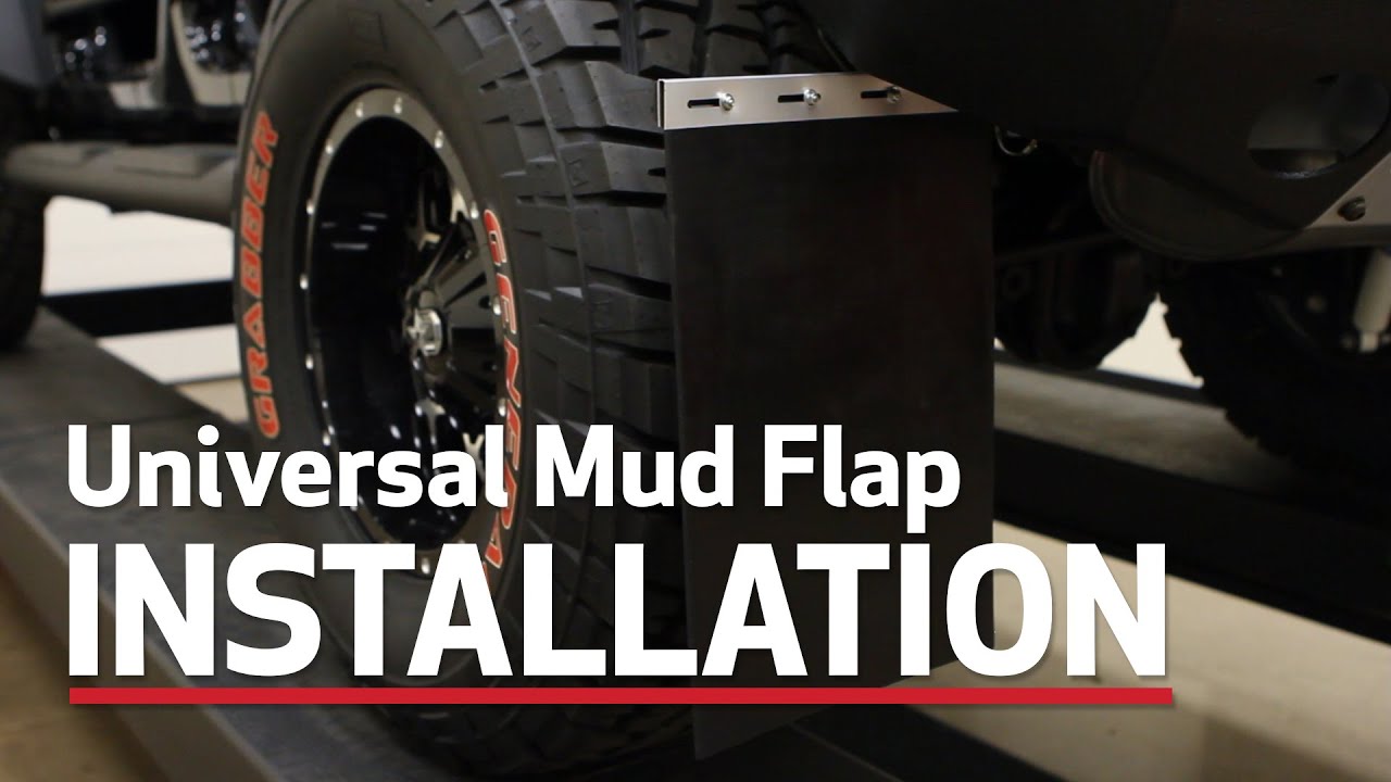 ARIES Universal Mud Flap Installation: 12" x 18" AR111900 on Jeep ...
