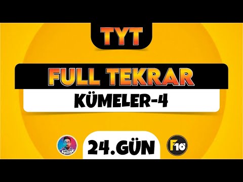TYT Matematik Full Tekrar Kampı | 24.Gün | Kümeler-4 | 2023 | #tytbitsin
