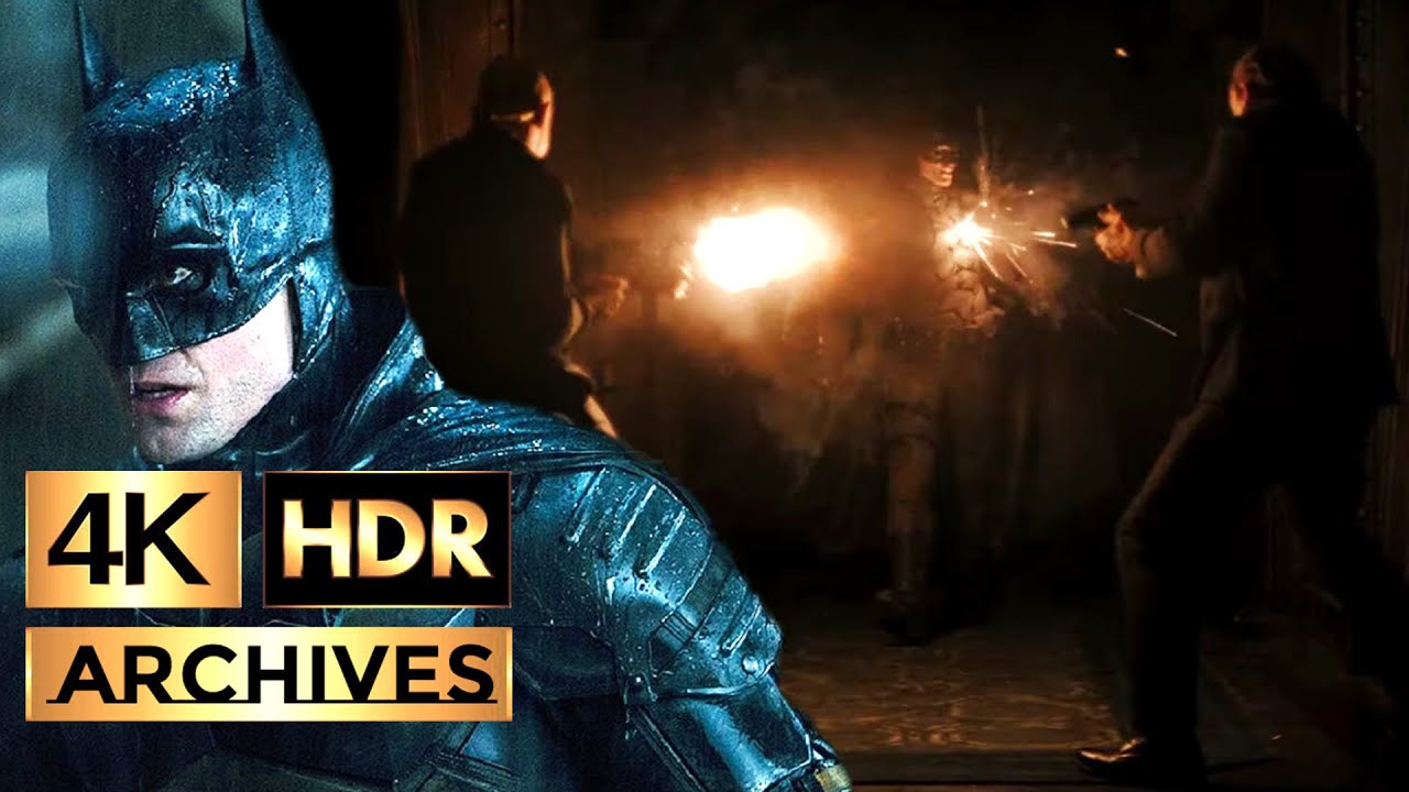 The Batman [ 4K - HDR ] - Dark Hallway Fight Scene (2022) - YouTube