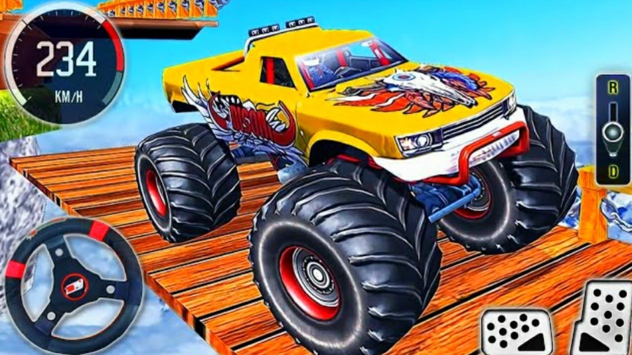 Truck Monster Racing Sport Mega Ramp - Mobil Balap Truck Simulator ...