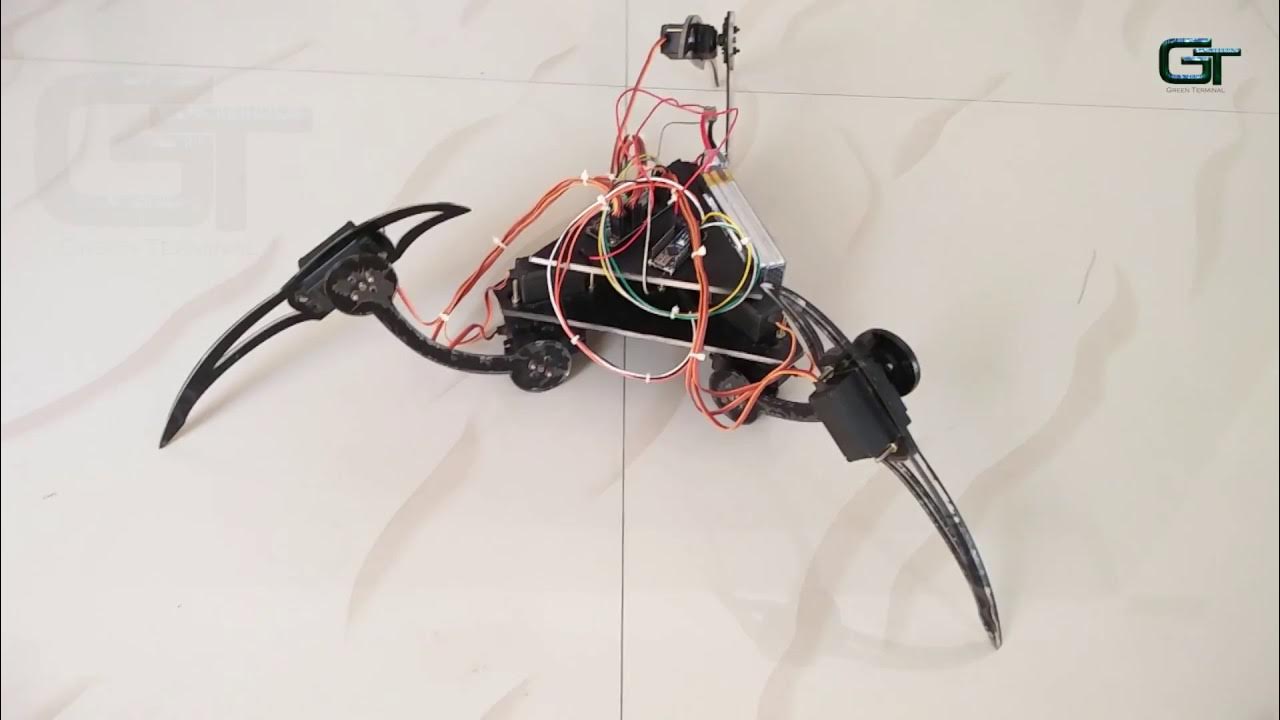 Build A Tripod Using Arduino and Servo Motors - 3 Legged Robot - YouTube