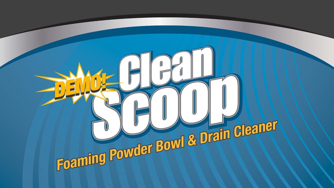 Clean Scoop - Foaming Powder Sink & Floor Drain Cleaner - YouTube