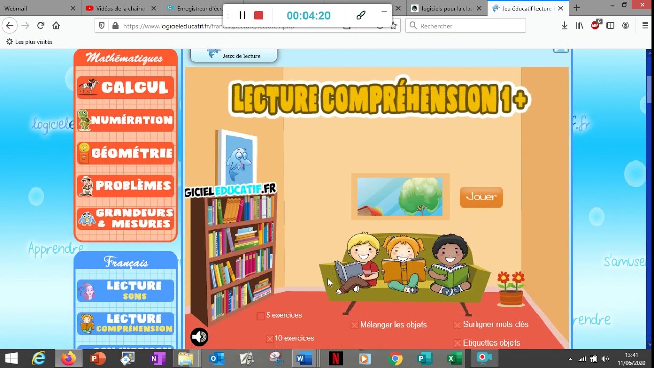 Jeux de Français en ligne - YouTube