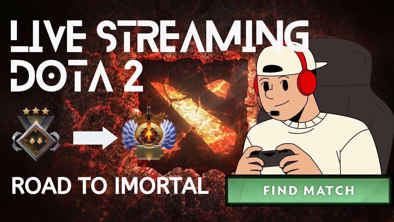 🔴 LIVE DOTA 2 - RANKED GUARDIAN - MMR 1K - ROAD TO IMMORTAL - YouTube