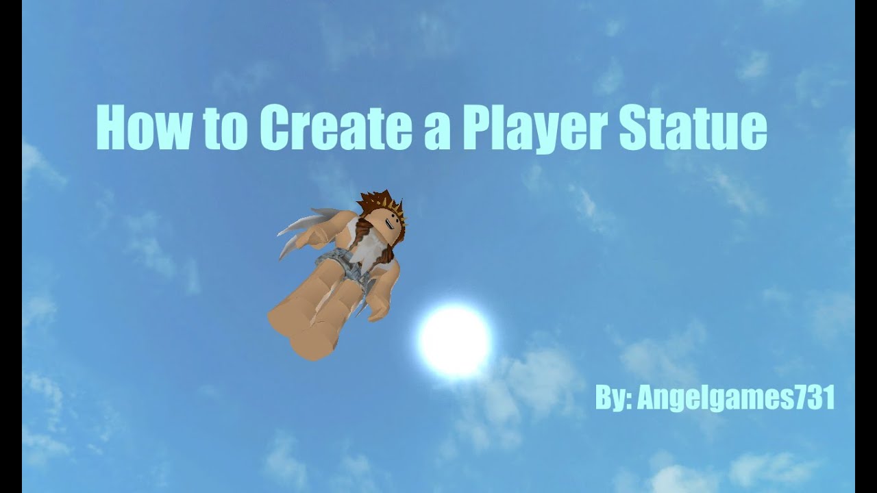 Roblox Tutorials How to make a player statue - YouTube