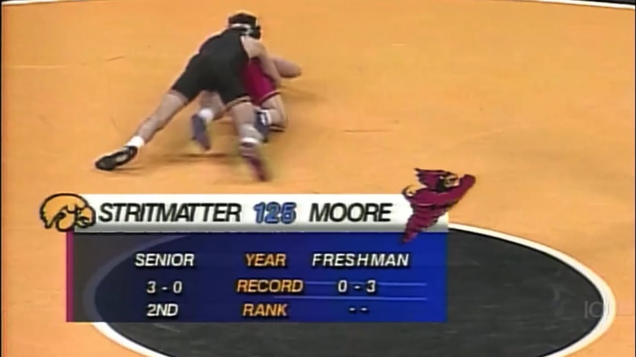 00 Cyhawk Wrestling, Jody Strittmatter, Iowa vs Jacob Moore, Iowa State ...