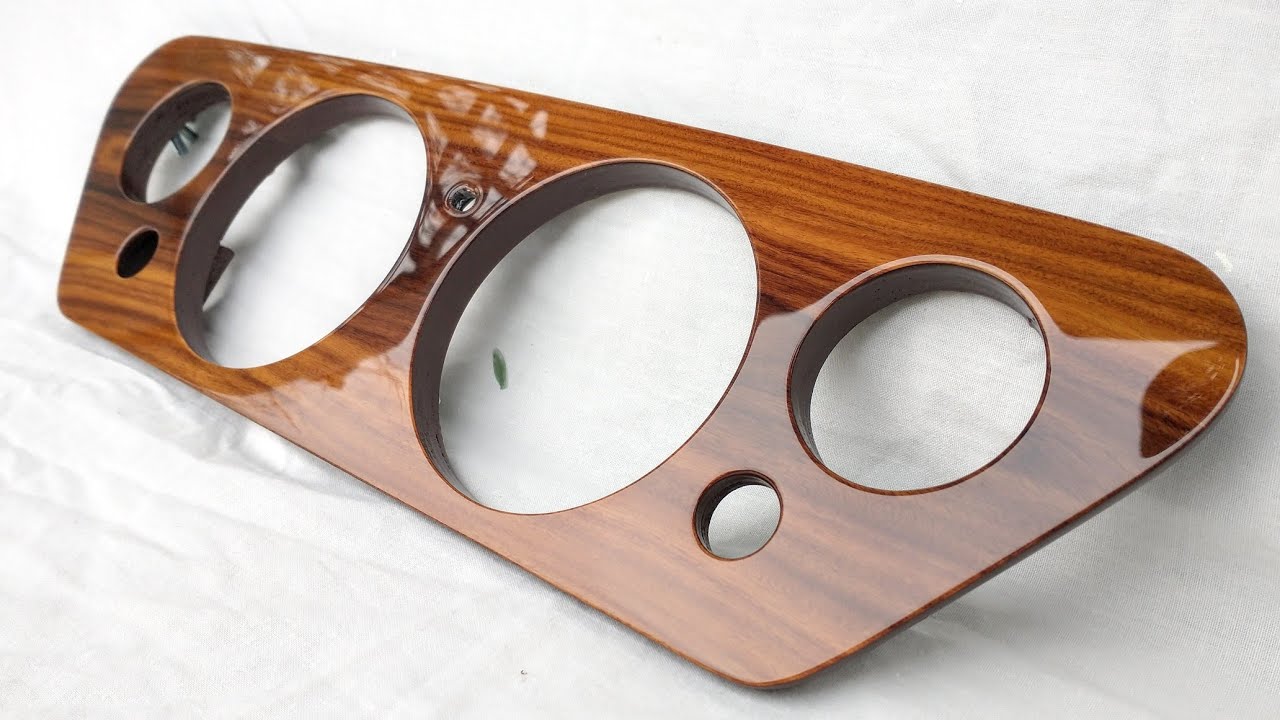 Triumph Spitfire Mk1-3 dash panel in santos rosewood. - YouTube