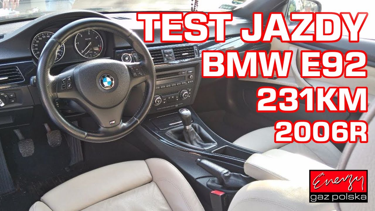 Test LPG, jazda testowa BMW E92 3.0 231KM w Energy Gaz Polska na gaz ...