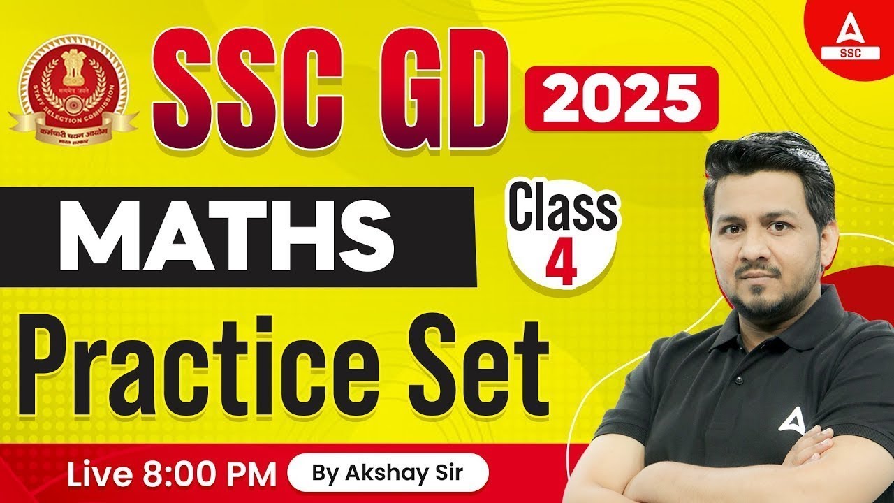 SSC GD 2025 | SSC GD Maths Classes by Akshay Awasthi | SSC GD Math ...