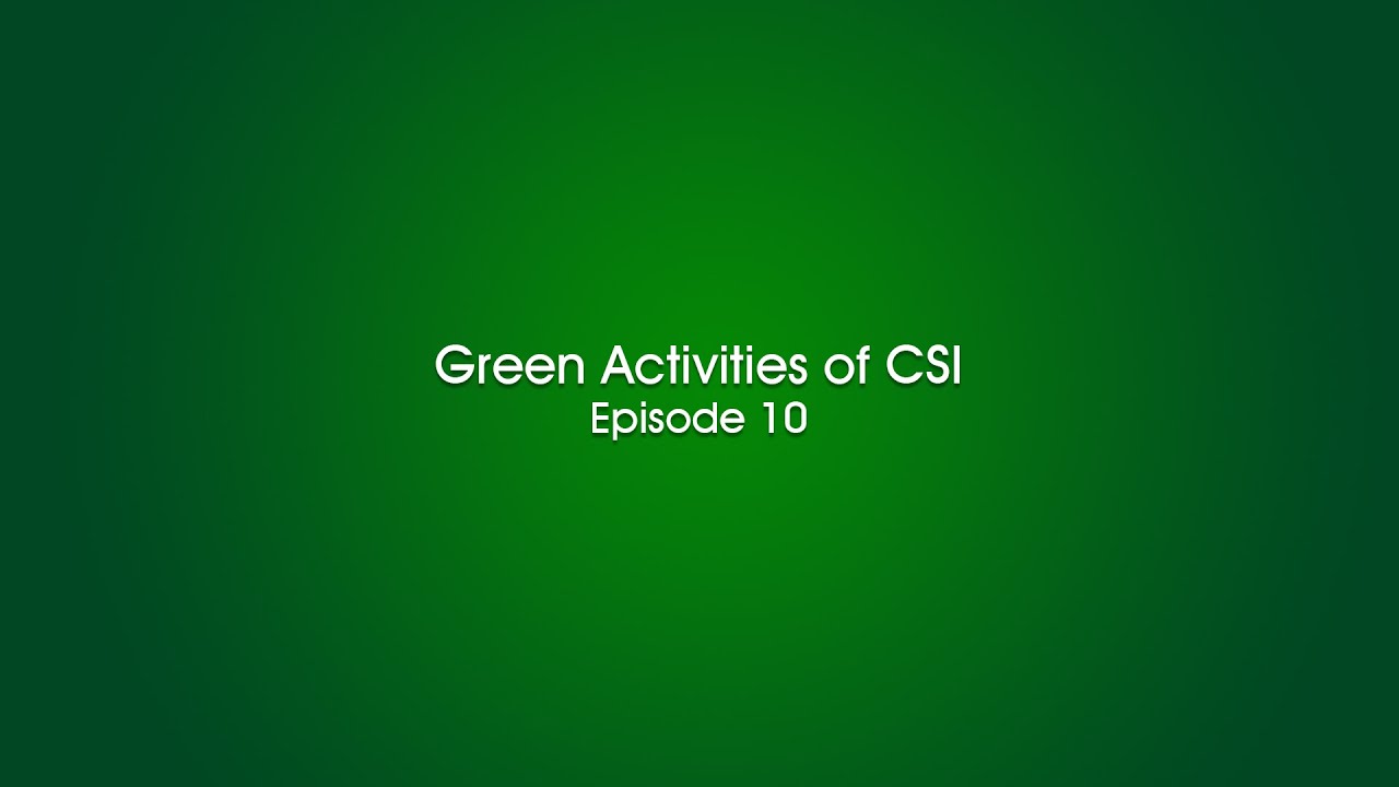 Green Activities: Episode 10 - YouTube