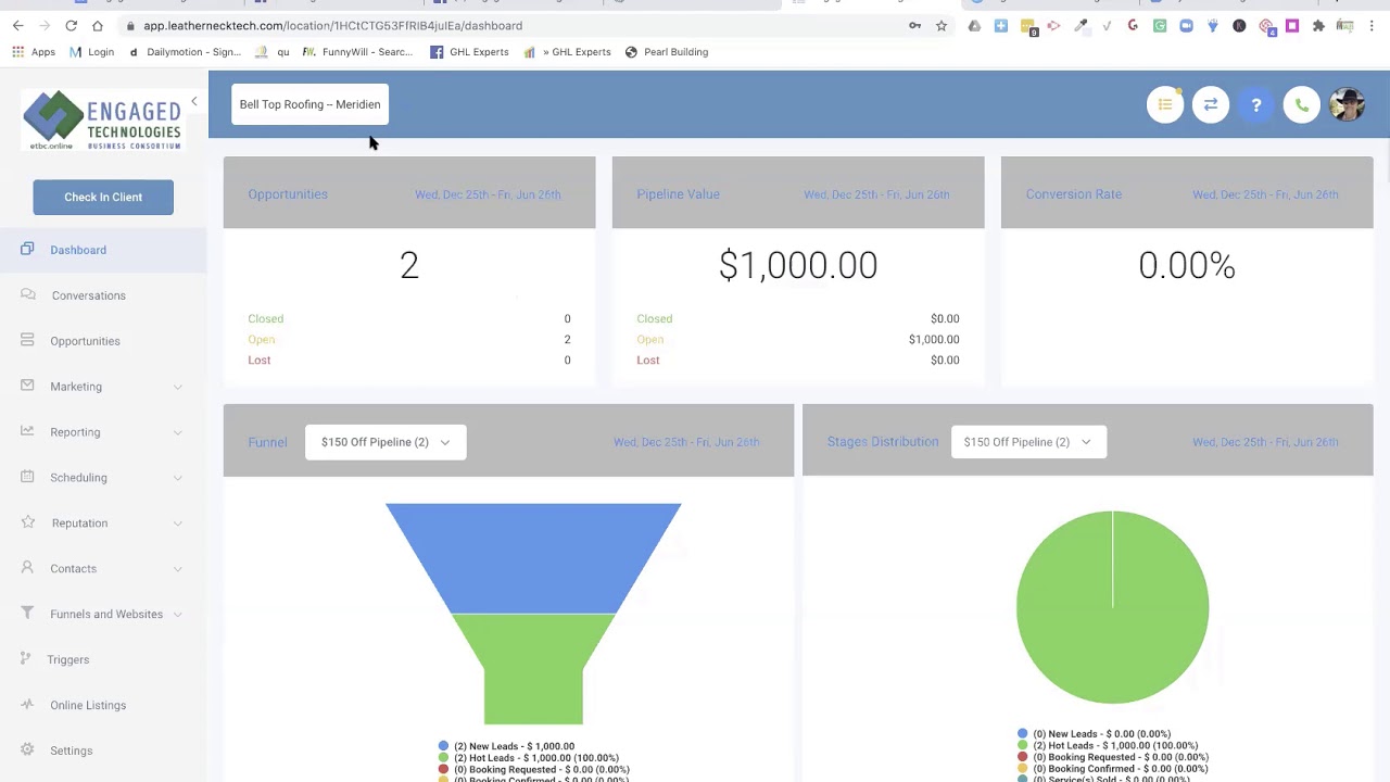Engaged Technologies Business Consortium (ETBC.Online) - GHL Demo - YouTube