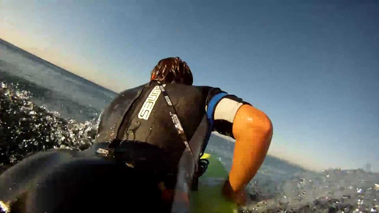 GoPro bodyboard pole mount - YouTube
