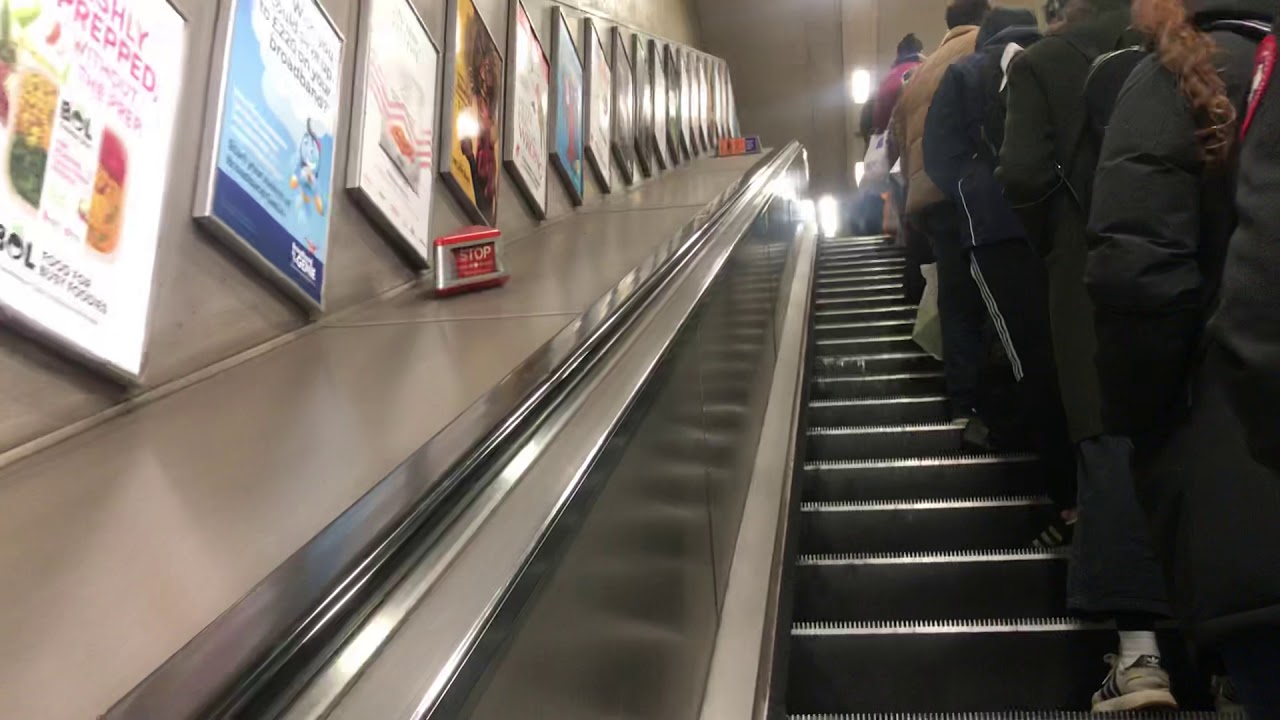 Tourist First Time Riding This Escalator - THE NORTHERN LINE, KENTISH ...