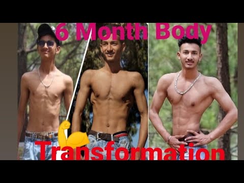 (Real Motivation) 6 Month Body Transformation|| ||Skinny boy to Beast ...