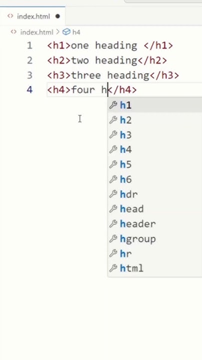 HTML Tutorial for Beginners | html learn heading tag - YouTube