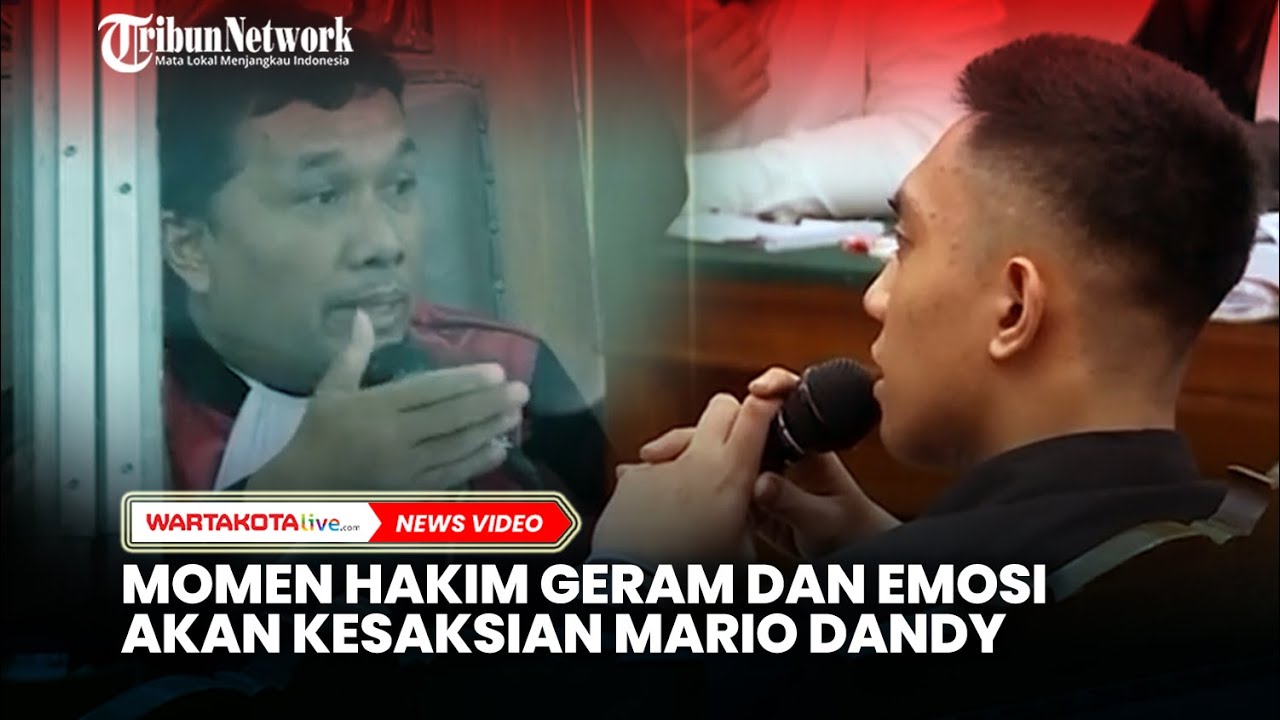 Momen Hakim Geram Dan Emosi Akan Kesaksian Mario Dandy Youtube
