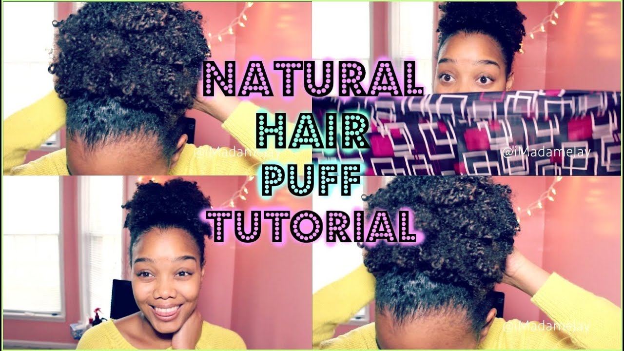 Natural Hair | My Sleek High Puff - YouTube