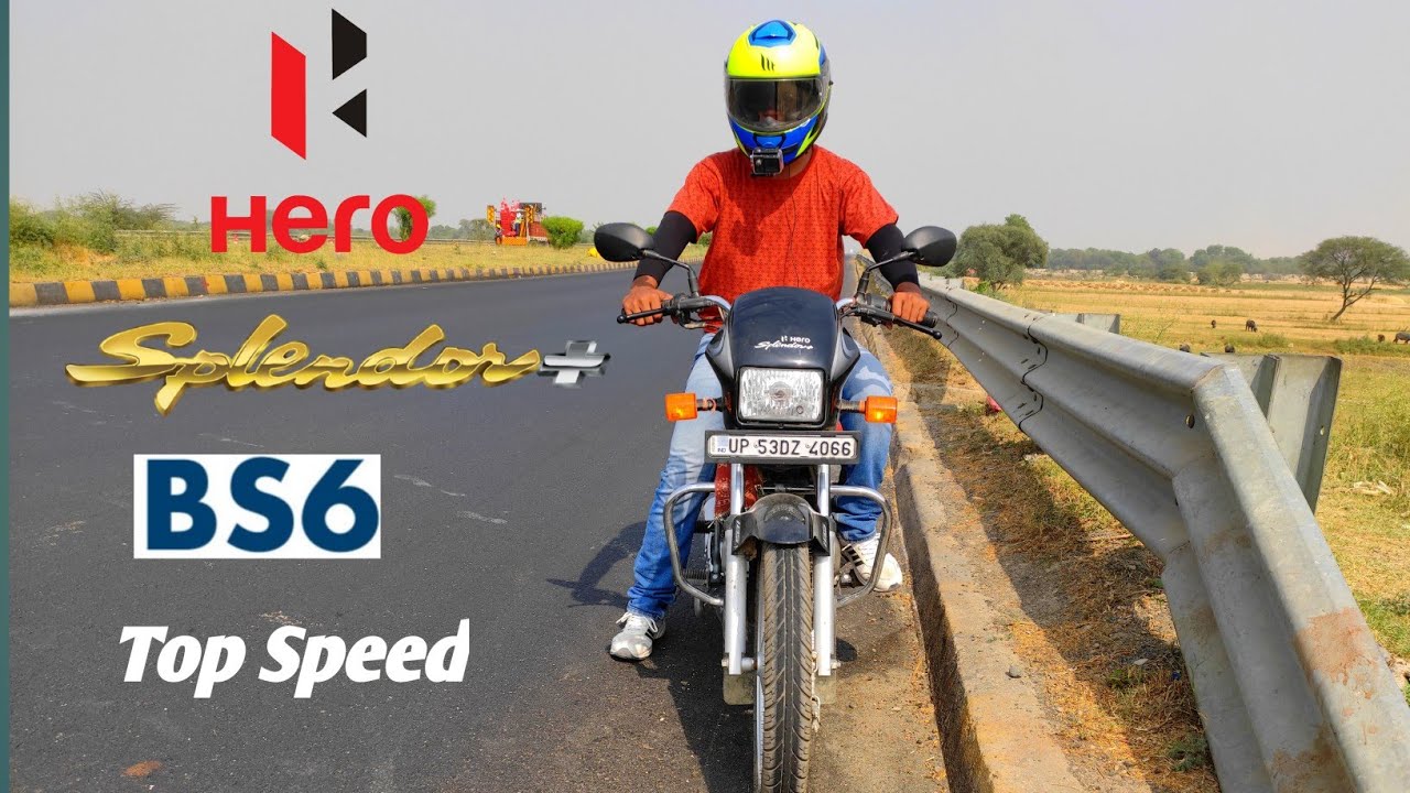 Hero Splendor Plus BS6 | Top Speed Test | 2022 Model Top Speed ...