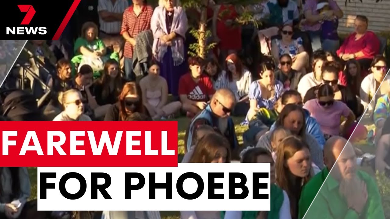 Gin Gin locals hold vigil for Phoebe Bishop | 7NEWS - YouTube