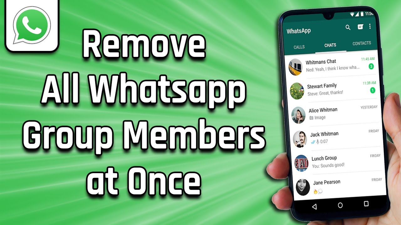 How To Remove All Whatsapp Group Members At Once (easy) - YouTube