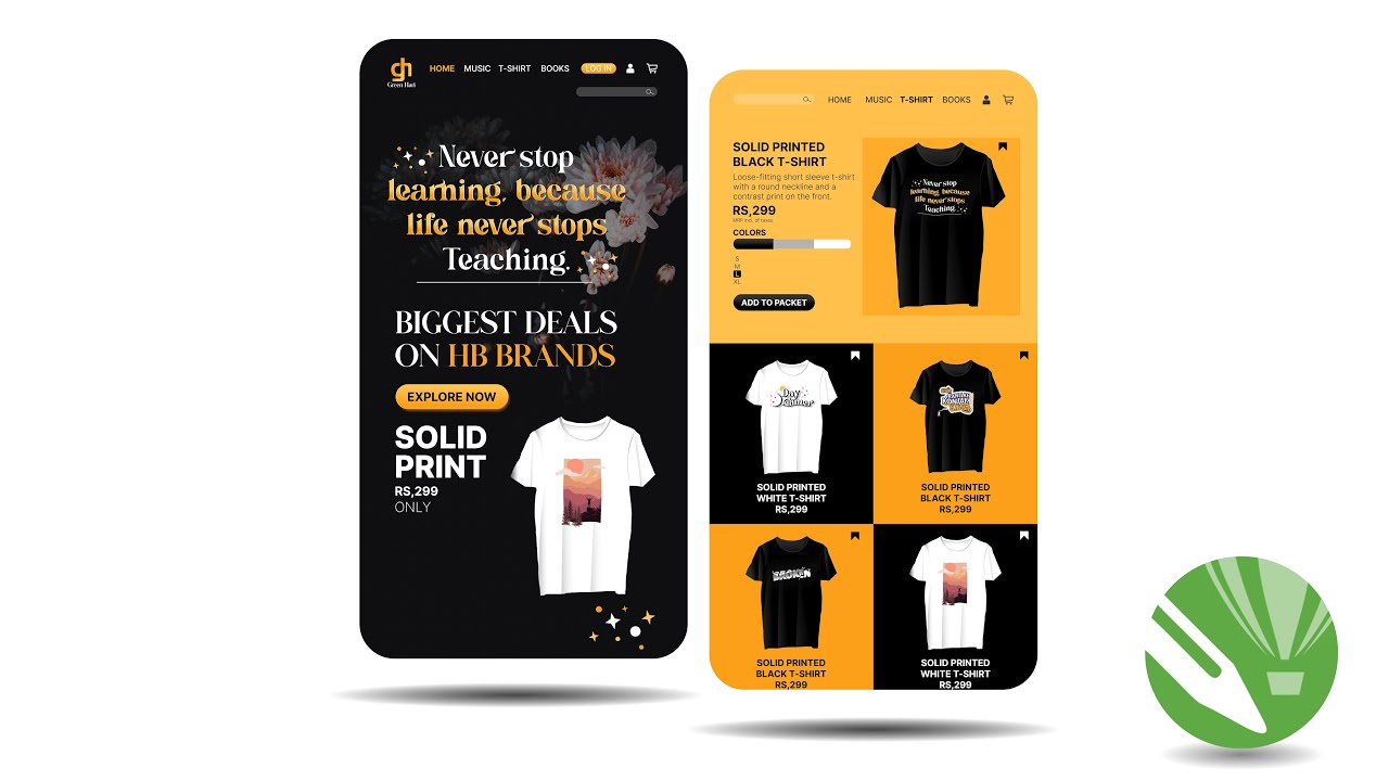 Mobile Application design in /CorelDraw X7 /UI/ AP Design - YouTube