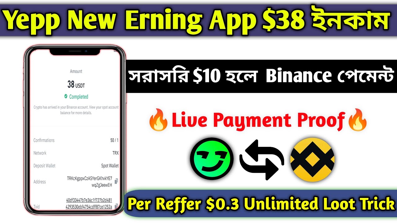 instant Payment Yepp New Earning Apps || Daily $5 Free Income || Don't ...