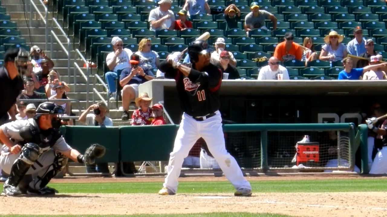 (HD) Manny Ramirez - Sacramento River Cats - 5/30/12 - YouTube