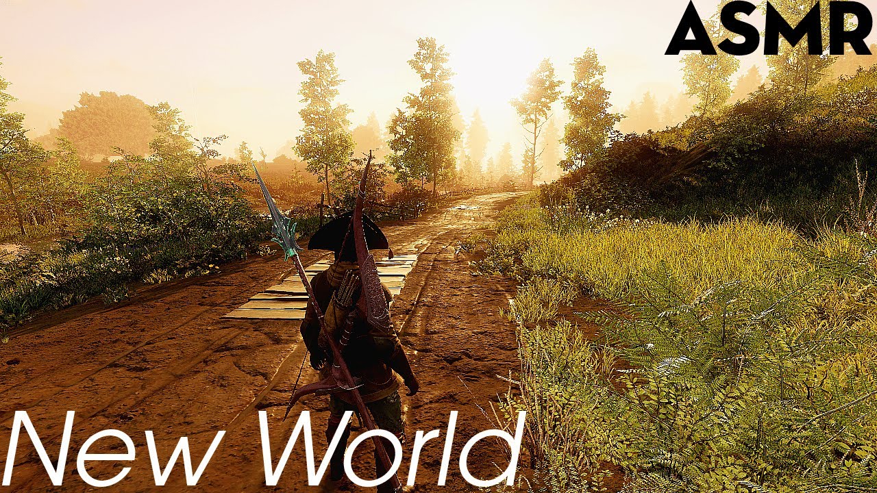 New World: A stroll through Everfall. 1440p ultra wide ASMR - YouTube