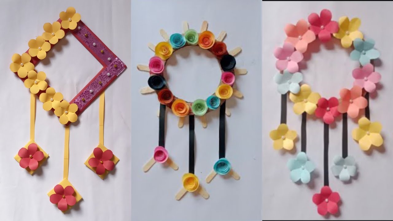 3 Easy And Beautifull Wall Hangings|Shivam Art & Craft - YouTube