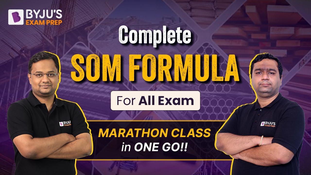 Strength of Material In One Shot | SOM Complete Formula Marathon Class ...