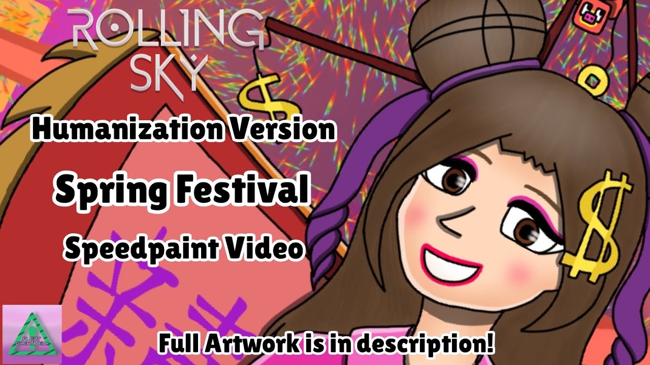 Rolling Sky Humanization - Spring Festival (Speedpaint Video) | Alert Creatively - YouTube