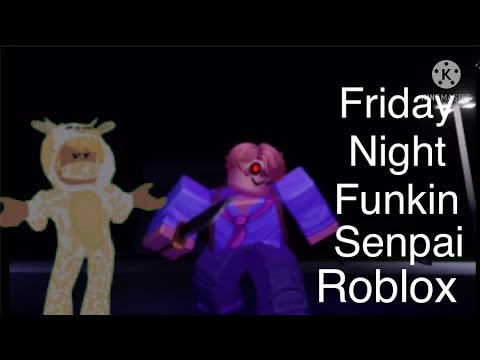 First time playing ROBLOX GUESTY X FNF CROSSOVER SENPAI CHARACTER - YouTube