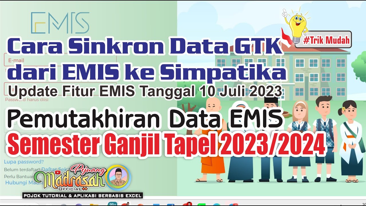 Cara Sinkron Data GTK dari EMIS ke Simpatika | Update Fitur EMIS 10 ...